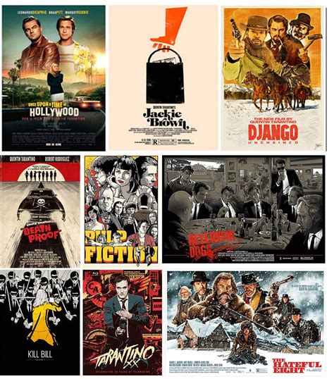Quentin Tarantino Movie Poster Every Quentin Tarantino Film Ranked