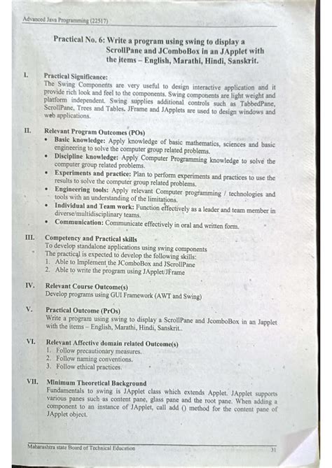 22517 Advanced Java Programming Ajp Solved Lab Manual Pdf Manual Answer