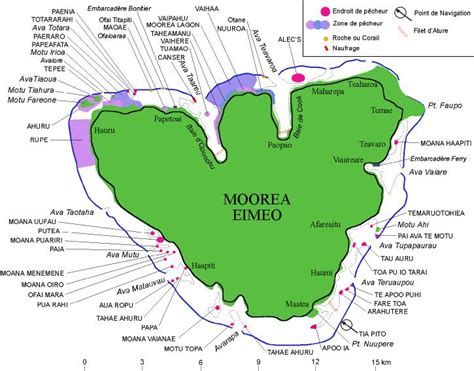 Map Moorea Tahiti The Official Travel Site For Moorea Island