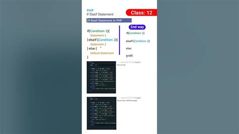 Php If Elseif Statement Class 12 Youtube