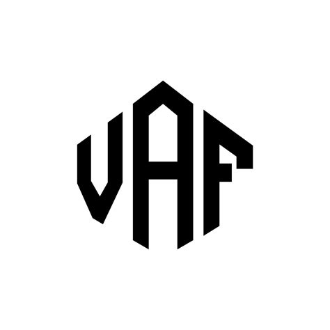 Vaf Letter Logo Design With Polygon Shape Vaf Polygon And Cube Shape