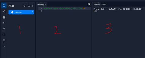 Python Replit 세팅 간단한 이름출력 코딩