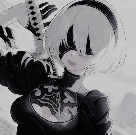 Yorha 2b Pfp Em 2025 Personagens De Anime Desenhando Retratos