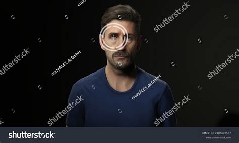 3d Rendering Face Detection Eye Tracking Stock Illustration 2186623507