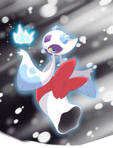Flying Ghost Type Pokemon With Snow And Butterflies