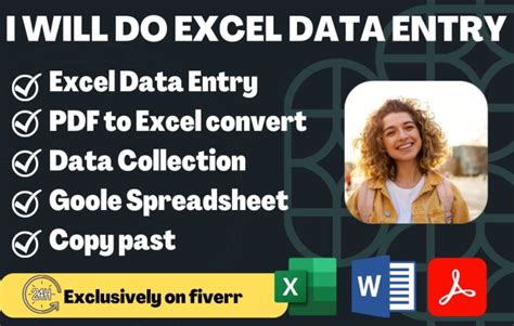 Do Excel Data Entry Pdf To Convert Excel And Copy Past By Abirtaluker Fiverr