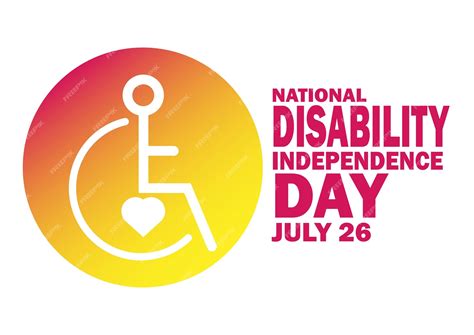 Premium Vector National Disability Independence Day