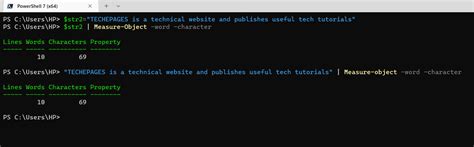 find the length of string in powershell