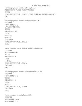 Pl Sql Program Unit Dms Pdf