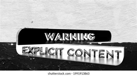 White Black Background D Rendering Warning Stock Illustration Shutterstock