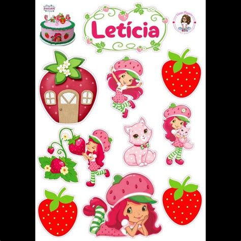 خرید و قیمت استیکر برچسبی کودک، دختر توت فرنگی بدون برش سایز A6