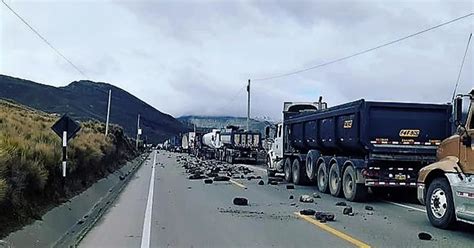 Junín 전직 노동자와 지역 사회 구성원이 Chinalco 광산 회사에 항의하기 위해 La Oroya의 도로를 막습니다 Infobae