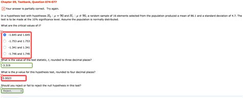 Solved Chapter 09 Testbank Question 074 077 Your Answer Is