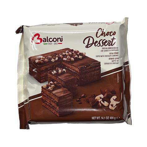 Купить Торт Balconi шоколадний із шоколадним кремом і облитий шоколадом Choco Desert Torta Al