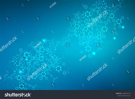 Science Network Pattern Connecting Lines Dots Stock Vector Royalty Free 1489539710 Shutterstock