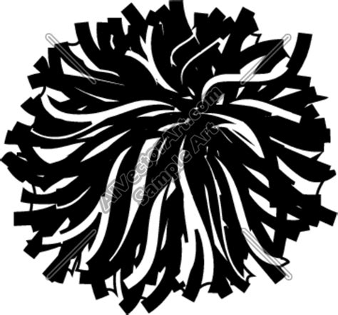 Free Black And White Cheerleader Pom Poms Download Free Black And