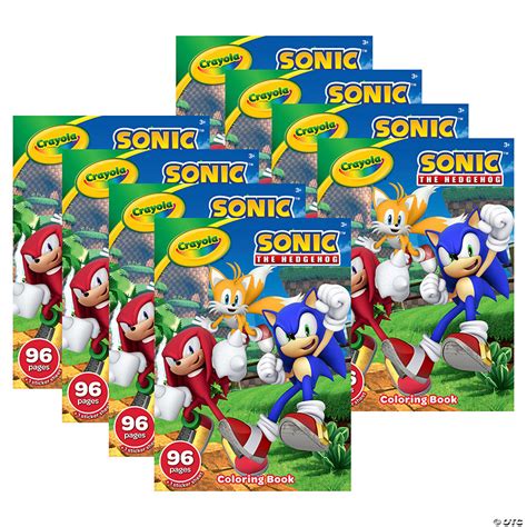 Crayola Sonic The Hedgehog Coloring Book 96 Coloring Pages Pack Of 8