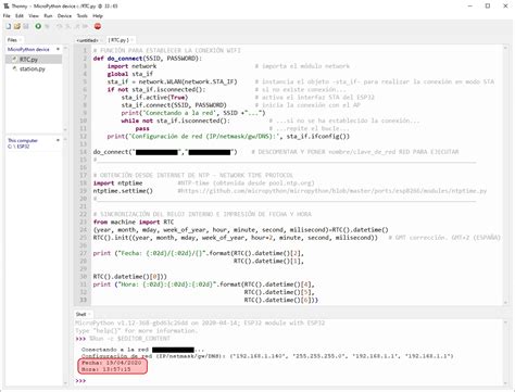 Micropython Esp32 Reloj En Tiempo Realrtc Real Time Clock