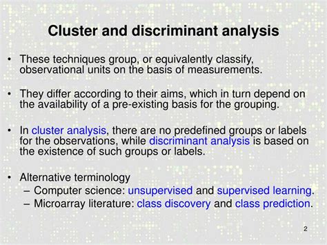 Ppt Advanced Analysis Classification Clustering And Other Multivariate Methods Powerpoint