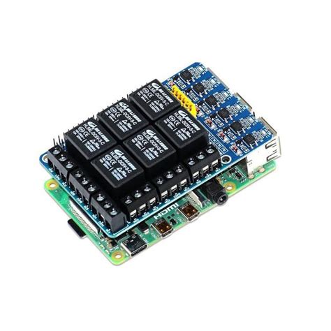 pirelay 6 6ch power relay module for raspberry pi oz robotics u