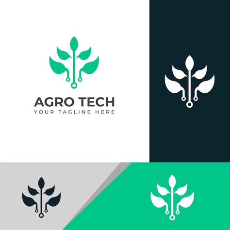 Premium Vector Creative Agro Tech Logo Design