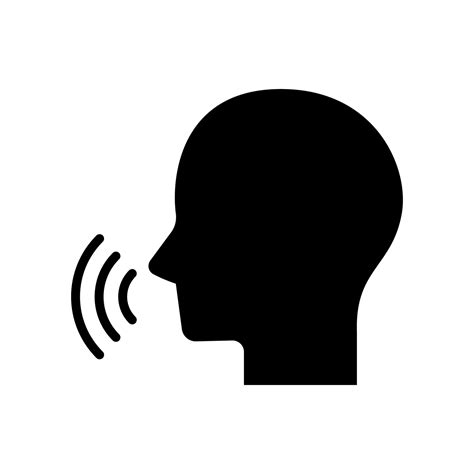 Human Speaking Icon Vector Isolated On White Background 36194677 Vector Art At Vecteezy