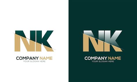Premium Vector Letter Nk Or Kn Cutting And Linked Logo With Creative Monogram Logo Design