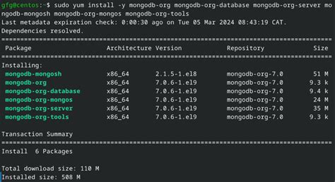 How To Install Mongodb On Centos Geeksforgeeks