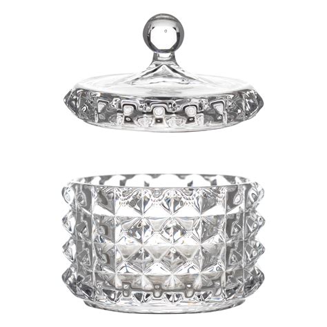 Конфетница 10х11 см с крышкой стекло Р Mosaic — купить в интернет магазине Kuchenland Home с