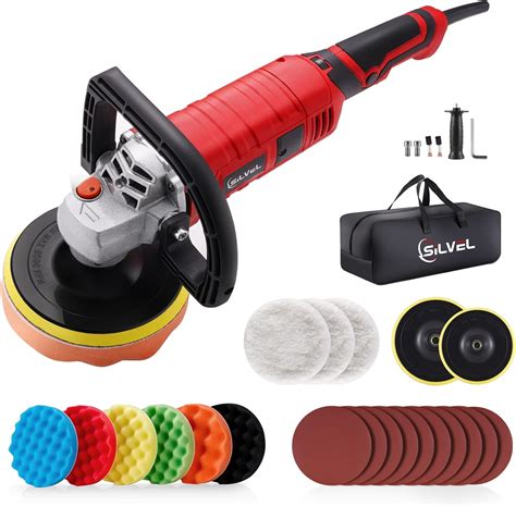Buy Silvel Buffer Polisher 1580w 7 Inch 6 Inch Rotary Car Buffer