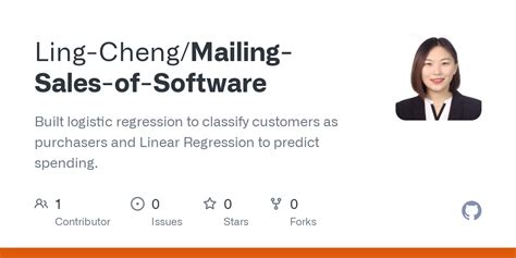 Github Ling Cheng Mailing Sales Of Software Built Logistic