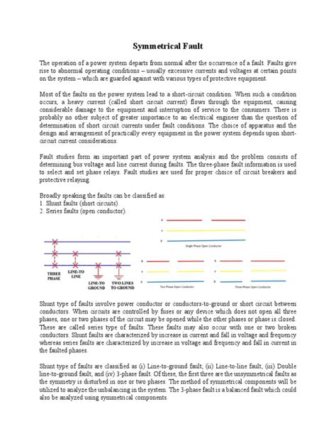 Symmetrical Fault Pdf Electric Power System Transformer