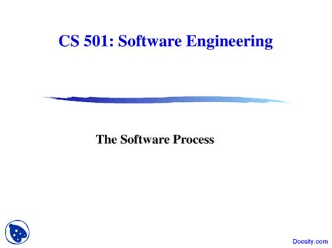 The Software Process Buisness Management Lecture Slides Docsity