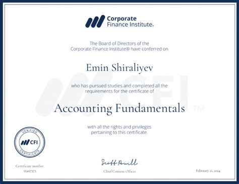Accounting Fundamentals Cfi Pdf