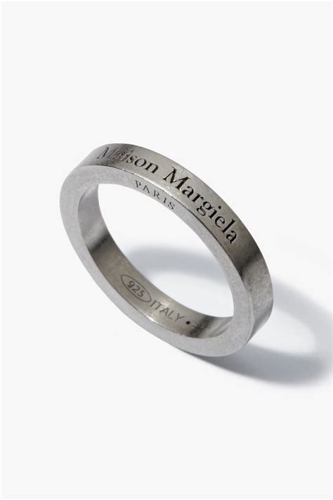 Maison Margiela메종마르지엘라 로고 인그레이빙 링 Sivillage 에스아이빌리지