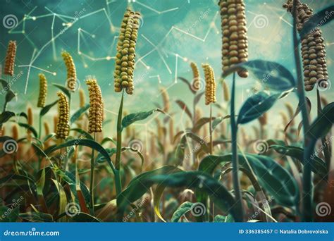 Innovative Gmo Experiments With Genetically Modified Organisms In A Lab Setting Stock Image