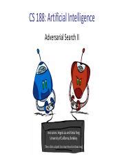 Lecture7 Pdf CS 188 Artificial Intelligence Adversarial Search II Instructors Angela Liu And