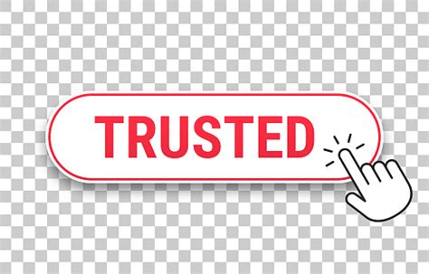 Trusted 3d Click Web Button With Hand Cursor On Blank Background Stok