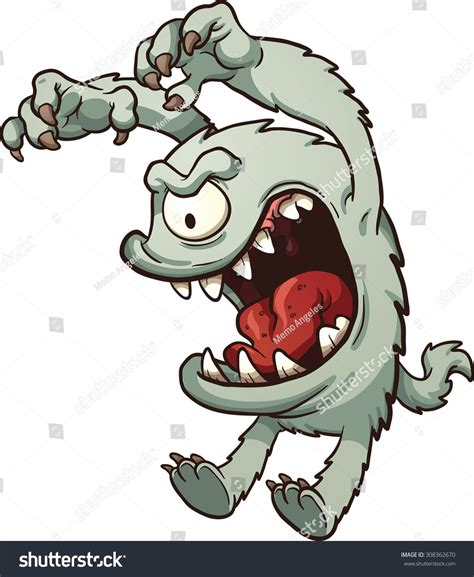 Cartoon Monster Vector Clip Art Illustration Stock Vector Royalty Free