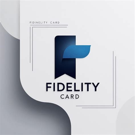 Logo Of A Fidelity Business Card With Logo Premium Ai Generated Image