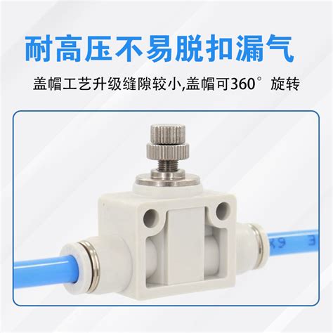 亚德客型调速阀psa4pa6pa8pa10pa12pa16管子接头管道节流阀虎窝淘