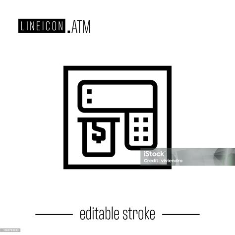 Atm 꺾은선형 아이콘크기 0명에 대한 스톡 벡터 아트 및 기타 이미지 0명 Brand Name Smart Phone 경제 Istock