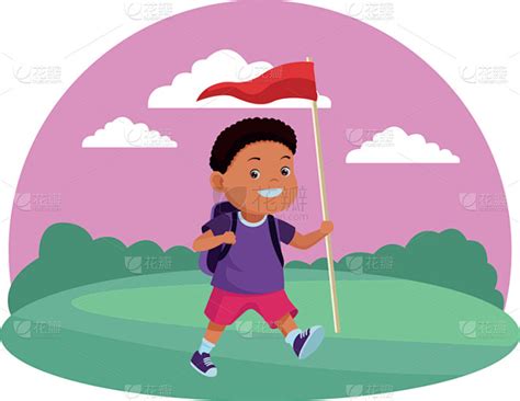 儿童动画片夏令营交通童子军协会节日夏天户外休闲训练