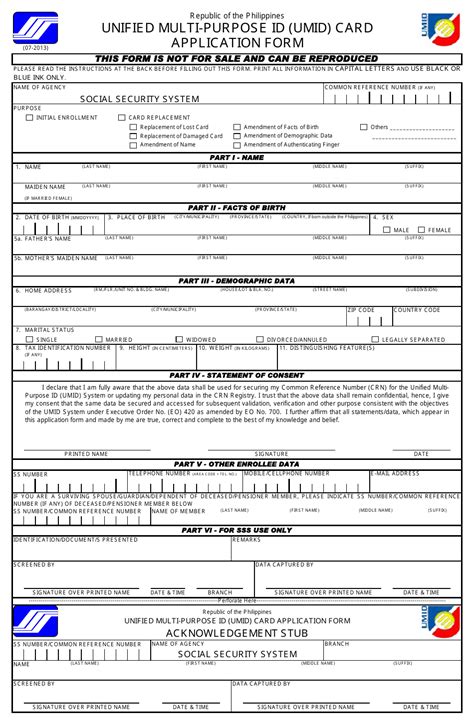 Philippines Unified Multi Purpose Id Umid Card Application Form Fill Out Sign Online And