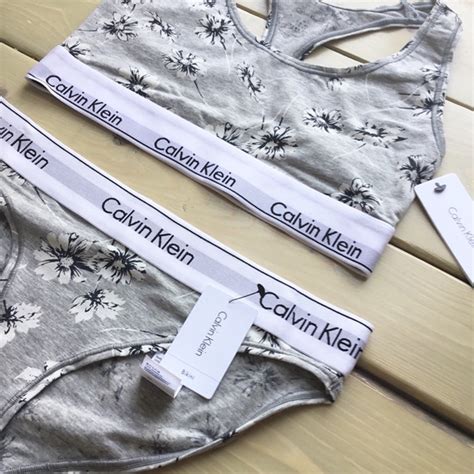 Calvin Klein Intimates And Sleepwear Calvin Klein Bra Panty Floral