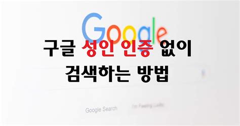 구글 성인 인증 뚫는 방법 우회 사이트