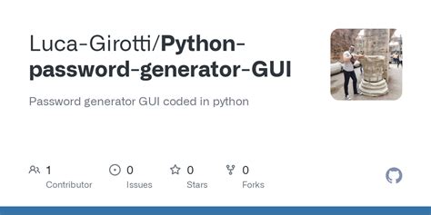 Github Luca Girotti Python Password Generator Gui Password Generator Gui Coded In Python