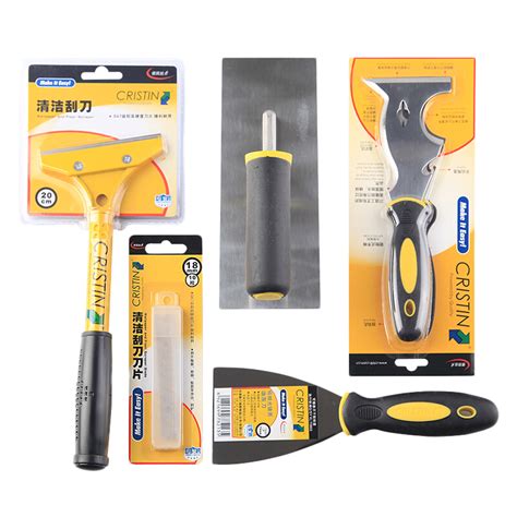 克里斯汀 油灰刀铲刀抹泥刀工具套装 清洁刮刀抹灰泥子刀 泥瓦工工具套装5件套d8847 融创集采商城