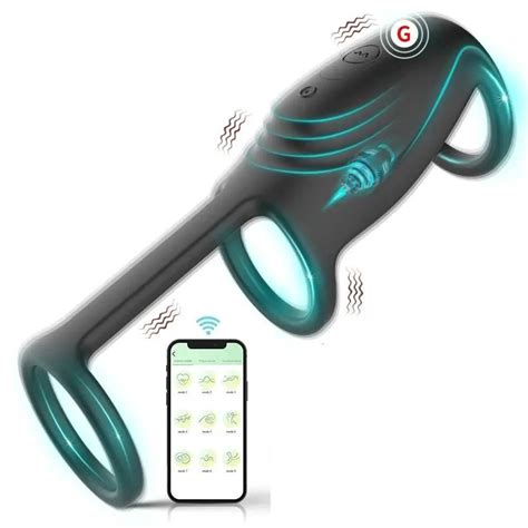 Remote Control Silicone Vibrating Delay Cock Ring Prostate Massager For