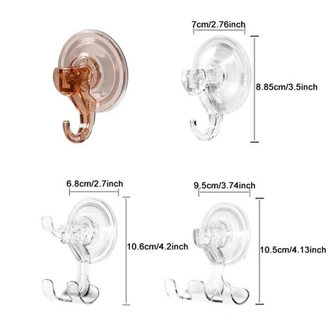 Clear Reusable Razor Suction Hooks Heavy Duty Vacu Grandado